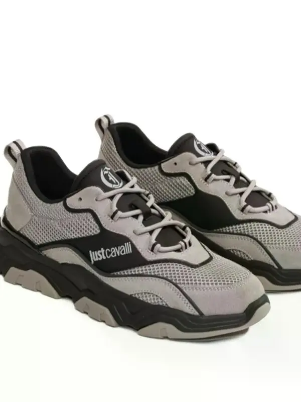 Just Cavalli Panelled Logo-print Sneakers