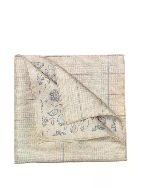 ELIZABETTA Enzo Pocket Square - Neutrals