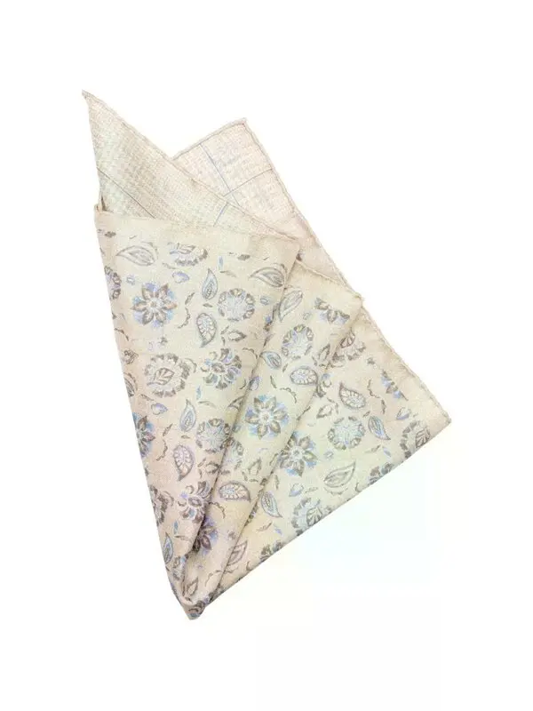 ELIZABETTA Enzo Pocket Square - Neutrals
