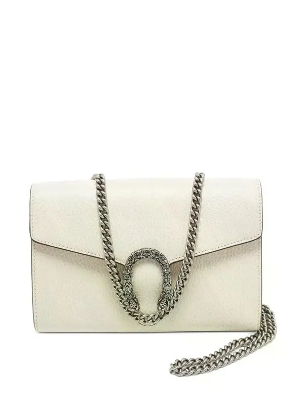 Gucci Dionysus Crystal-embellishment Clutch Bag - Neutrals