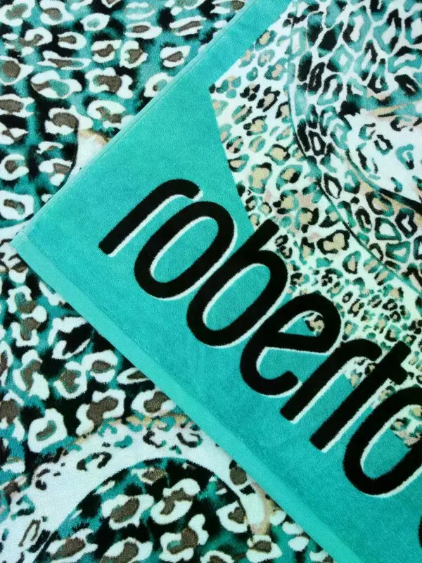 Roberto Cavalli Leo Camouflage Beach Towel
