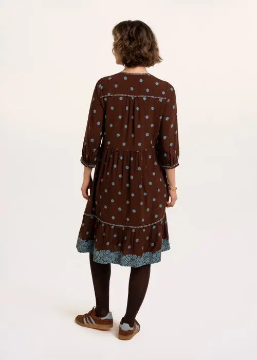 BRAKEBURN Nepas Floral Border Dress