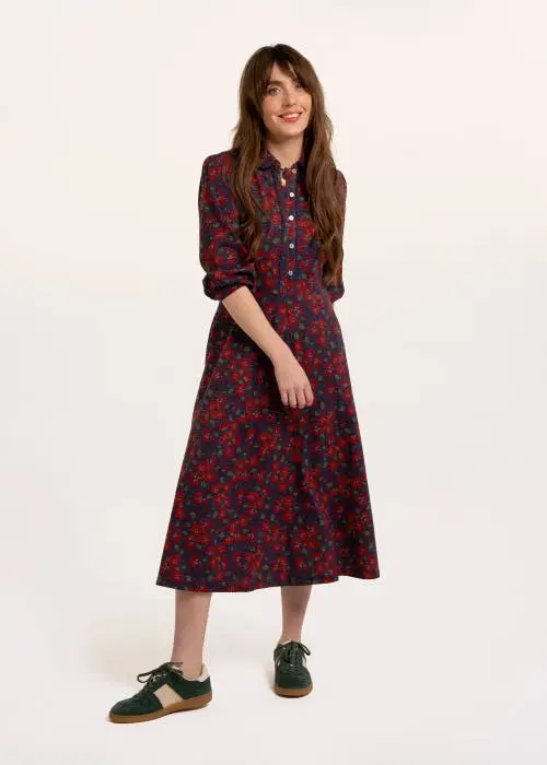 BRAKEBURN Elm 3/4 Sleeve Collared Dress
