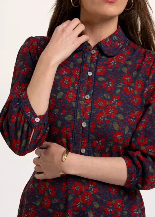 BRAKEBURN Elm 3/4 Sleeve Collared Dress