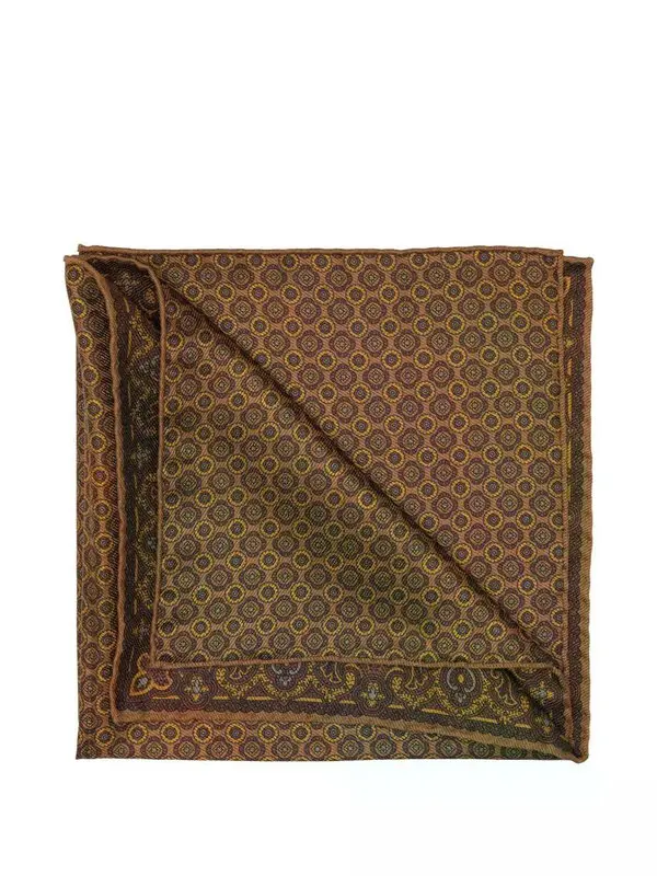 ELIZABETTA Lario Paisley-print Pocket Square