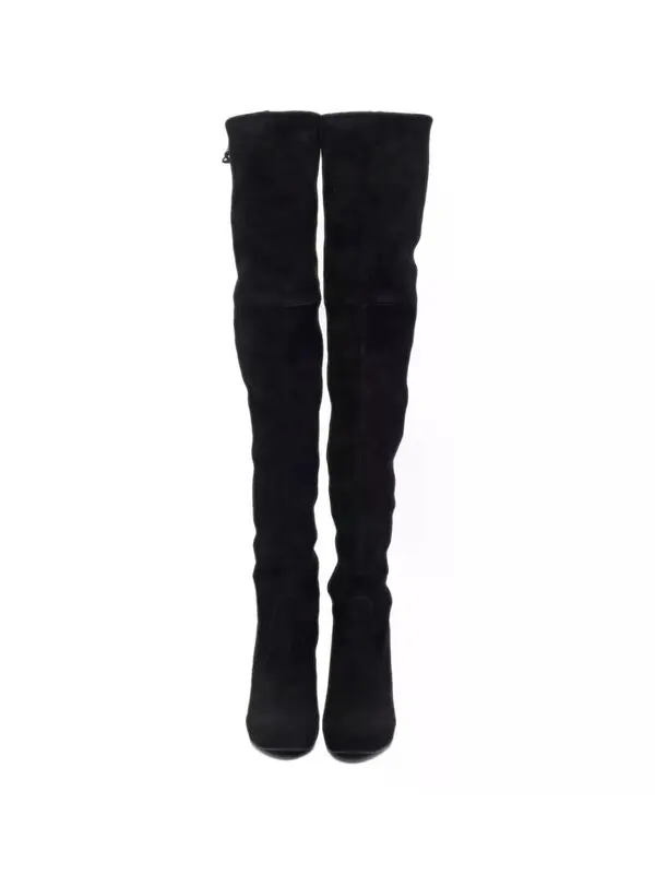 STUART WEITZMAN Tieland Suede Over-the-knee Boots - Black
