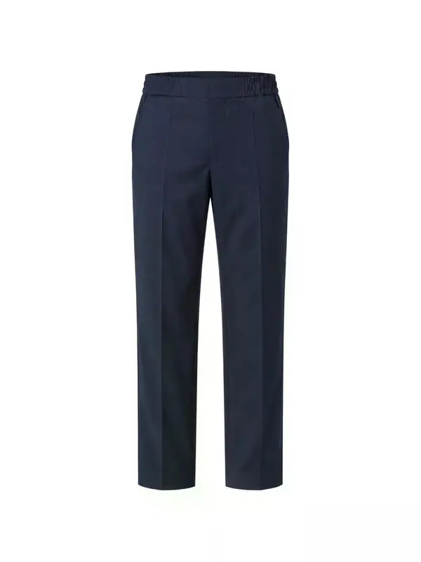 Hugo Elasticated-waistband Pressed-crease Trousers