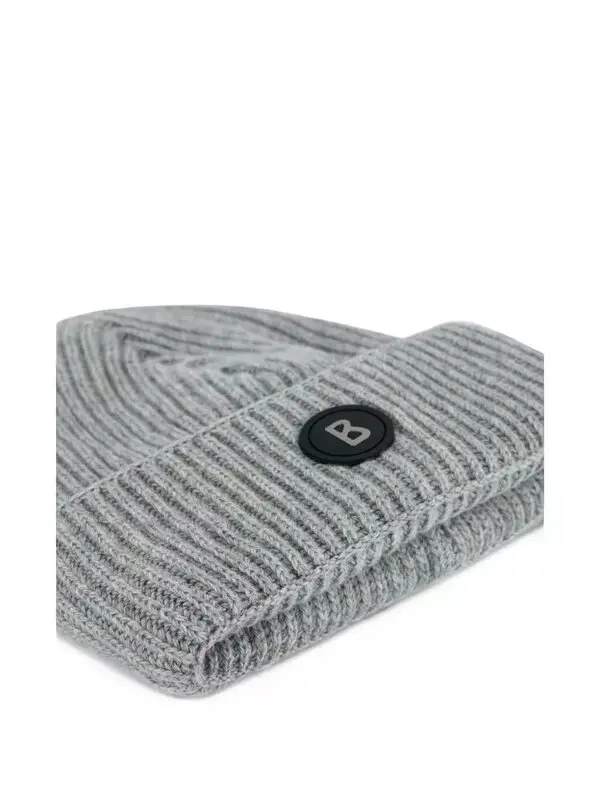Bogner Gustav's Ribbed-knit Beanie Hat - Grey