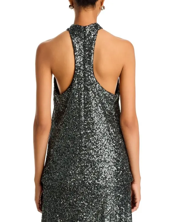Hugo Boss Enania Sequin Halter Top Exclusive