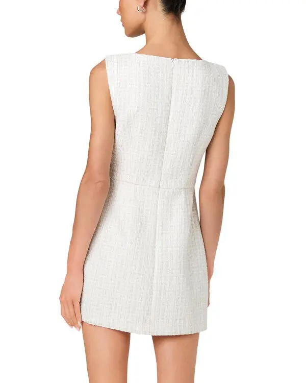 French Connection Scattered Tinsel Bow Trim Mini Dress
