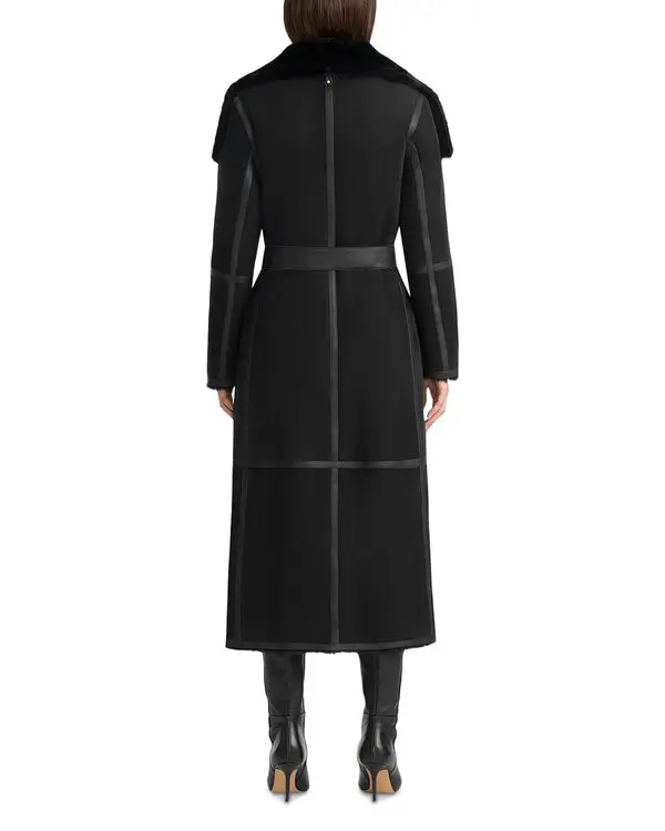 Mackage Marian Shearling Reversible Wrap Coat