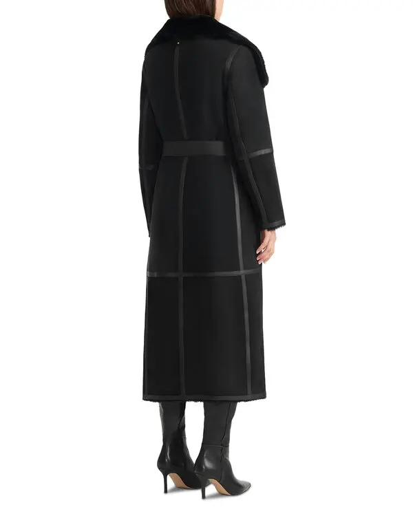 Mackage Marian Shearling Reversible Wrap Coat