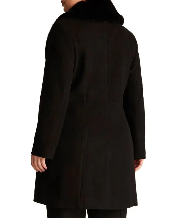 ESTELLE Albany Faux Fur Collar Coat