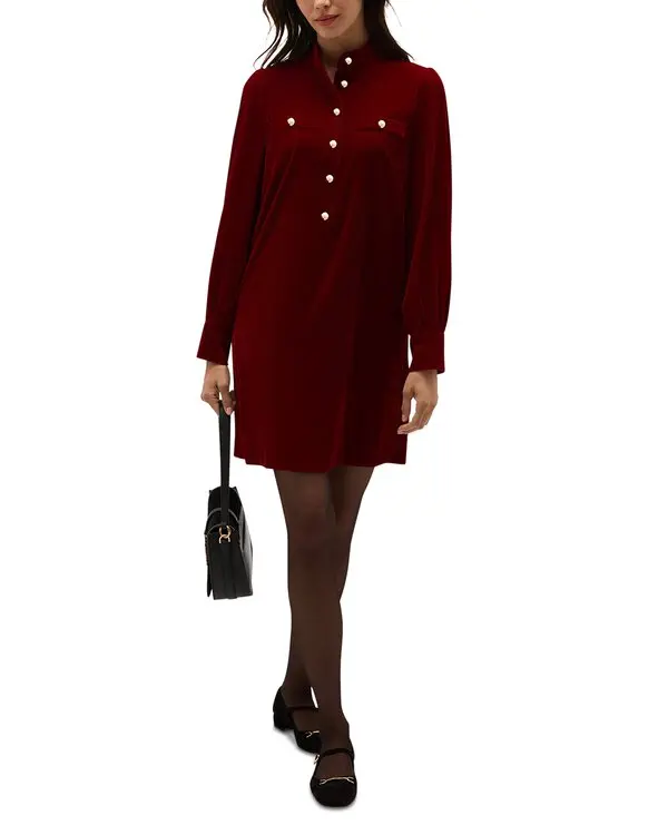 HOBBS LONDON Stephanie Velvet Mini Dress