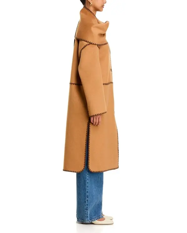 A.REN A. Ren Leone Button Front Coat