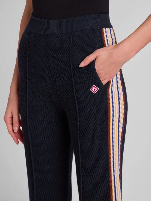 Casablanca Café Striped Cotton & Wool-blend Trousers