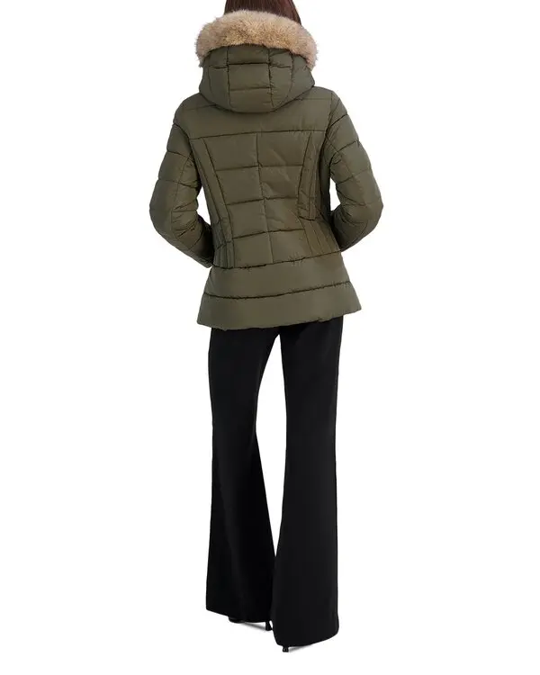 Tahari Nico Faux Fur Hooded Coat