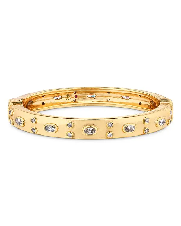 CAPUCINE DE WULF Maharani Cubic Zirconia Bangle Bracelet
