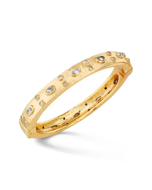 CAPUCINE DE WULF Maharani Cubic Zirconia Bangle Bracelet