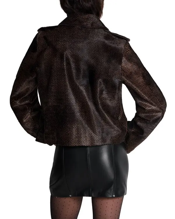 RE/DONE Eva Short Leather Trench Coat
