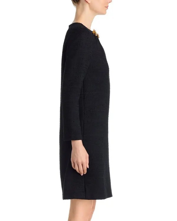 Rickie Freeman For Teri Jon Flower Hardware Tweed Dress