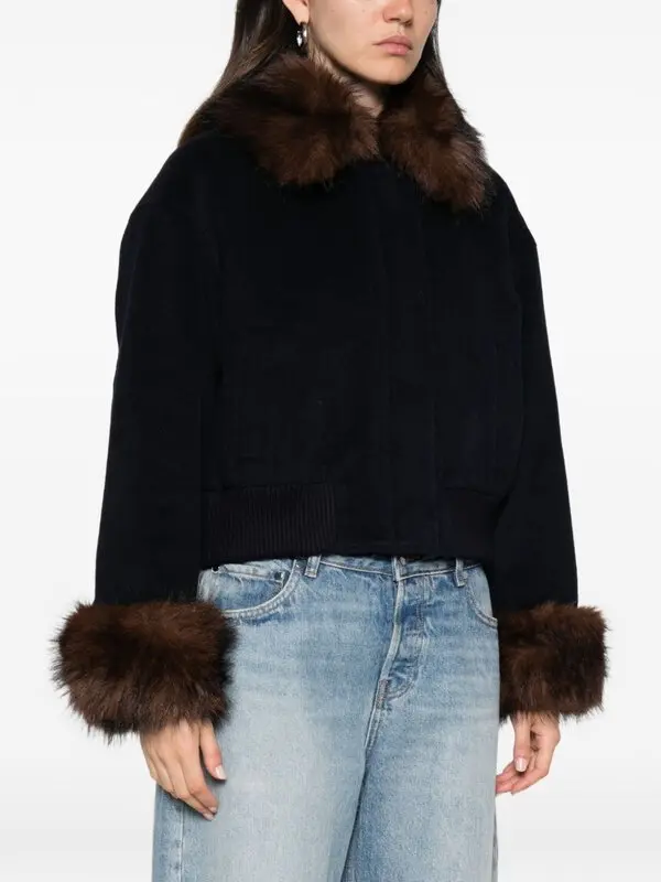 SELF-PORTRAIT Wool Jacket - Blue