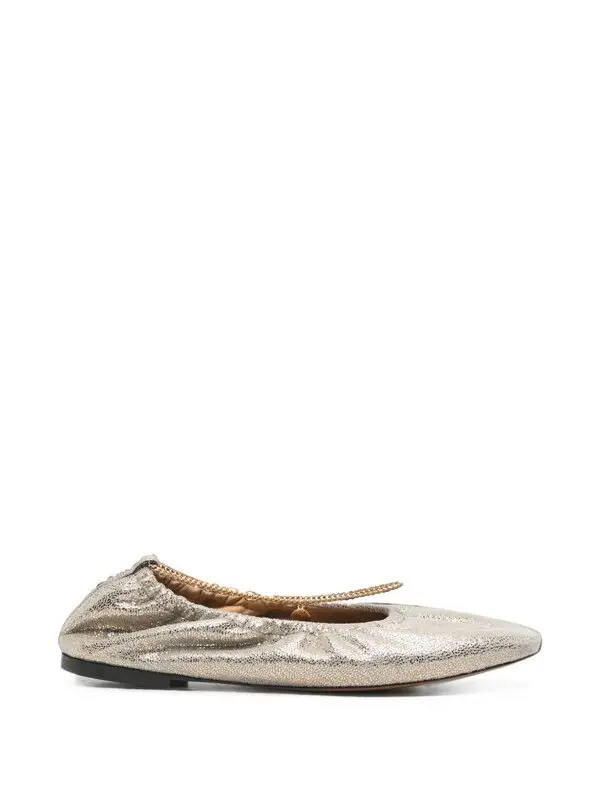 Stella McCartney Chain Detail Ballets By - Silver