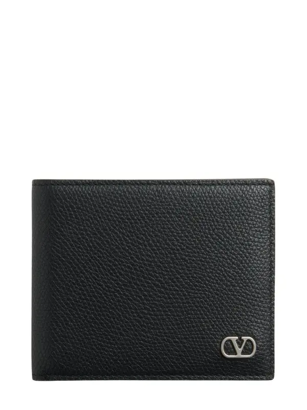 Valentino Garavani Vlogo Signature Leather Wallet