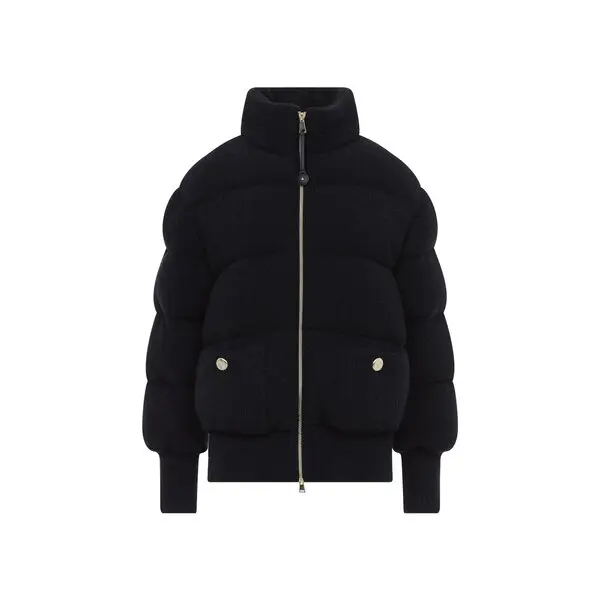 Moncler Wool-blend Puffer Jacket - Black