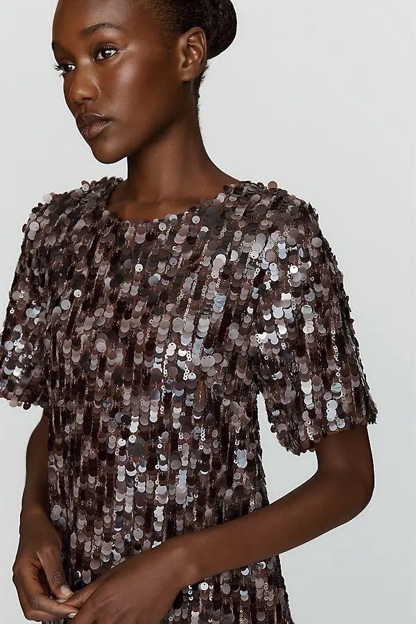 Maeve Emmy Sequ Swg Mi Dress