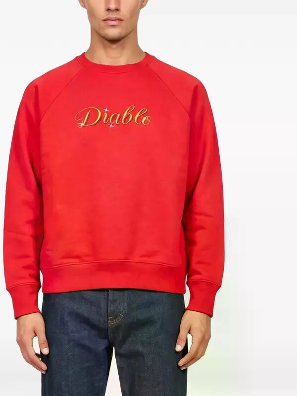 WILLY CHAVARRIA Diablo Raglan-sleeve Sweatshirt
