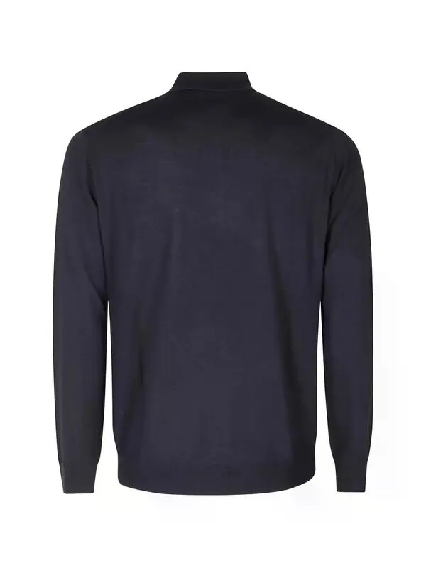 PAOLO PECORA Long-sleeve Wool Polo Shirt