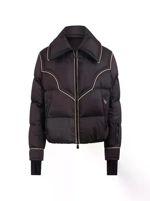 Moncler Blainville Piped Quilted Ski Jacket - Black
