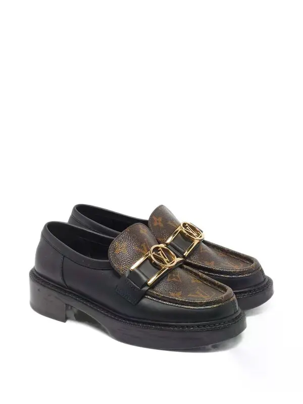 LOUIS VUITTON Academy Monogram Loafers