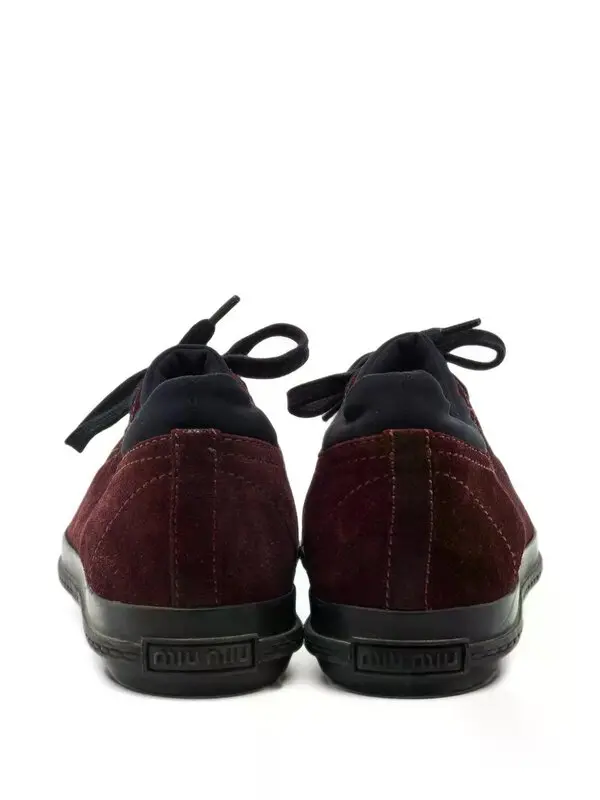 Miu Miu Crystal-embellished Metal-toe Sneakers