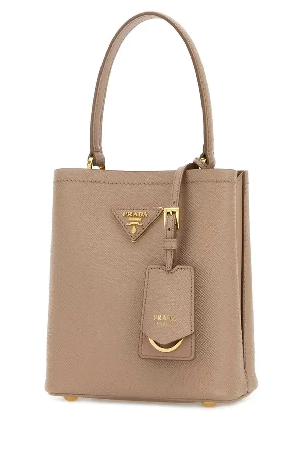 Prada Beige Leather Small Panier Handbag