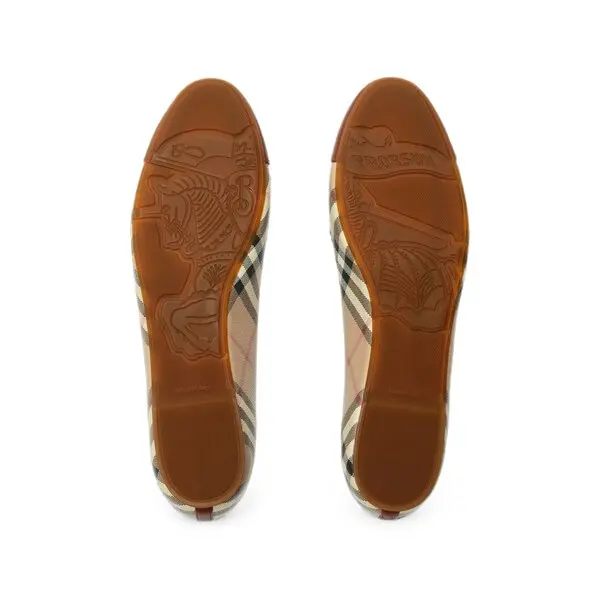 Burberry Neutrals Ballet Flats