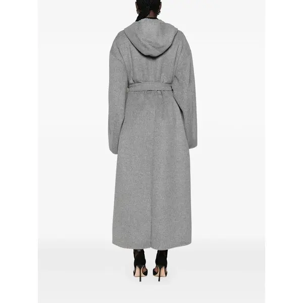 Sportmax Grey Coats Single Breasted Coats