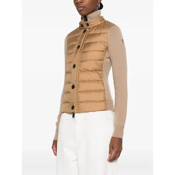 Moncler Neutrals Jackets Puffer Jackets - Cream