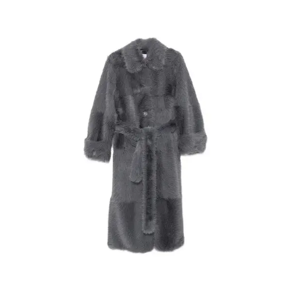 STAND STUDIO Coats Faux Fur Coats - Blue