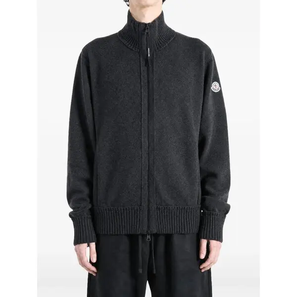 Moncler Grey Sweaters & Knitwear Cardigans