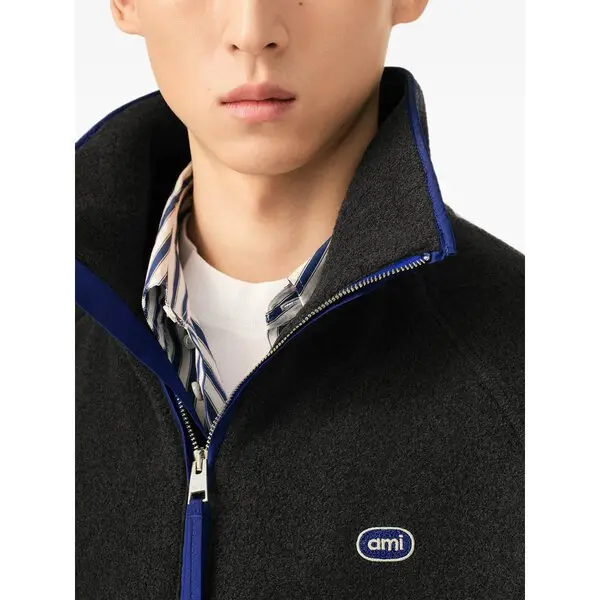 AMI Paris Grey Sweaters & Knitwear Sweatshirts