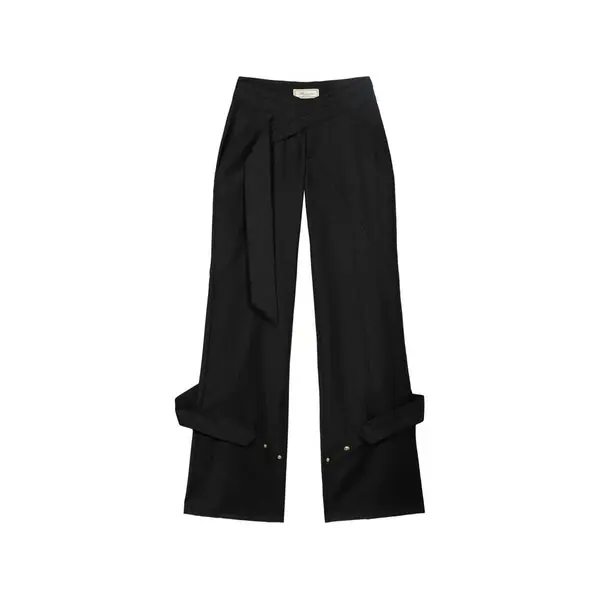 Blumarine Trousers Straight Trousers - Black