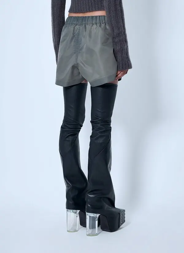 Rick Owens Elasticated Waist Shorts - Gray