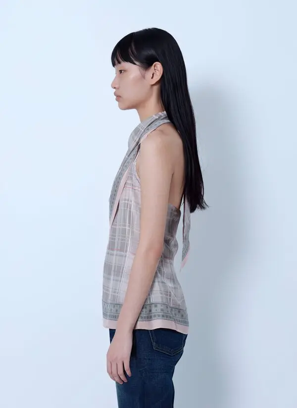 Acne Studios Silk Blouse With Scarf