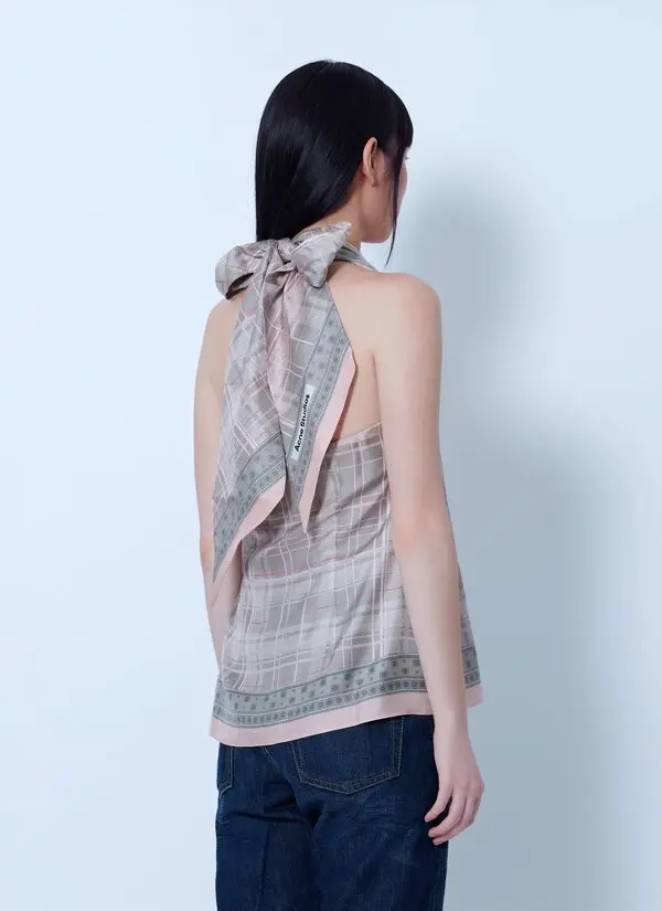 Acne Studios Silk Blouse With Scarf