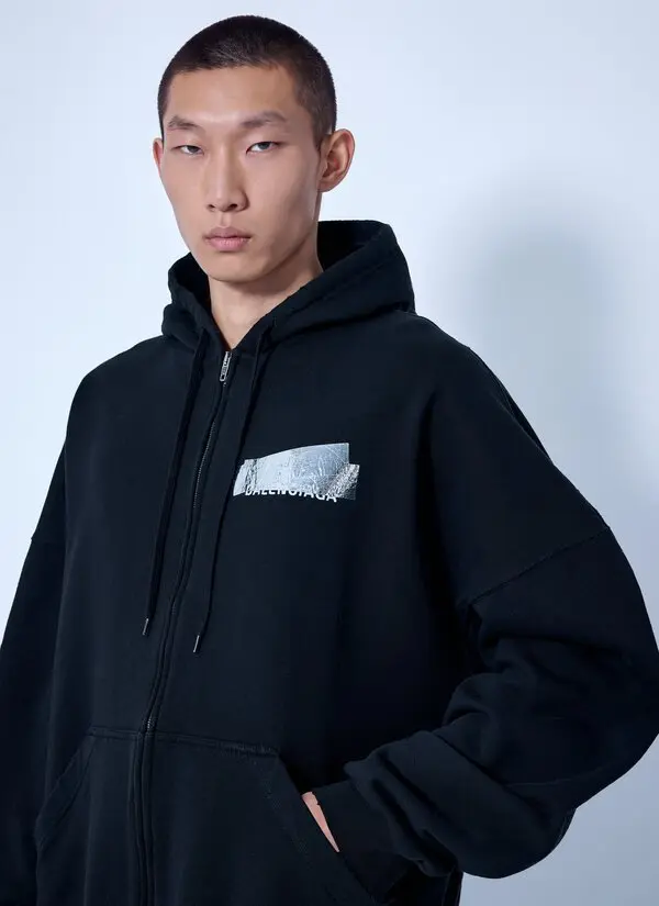 Balenciaga Large Zip-up Hoodie