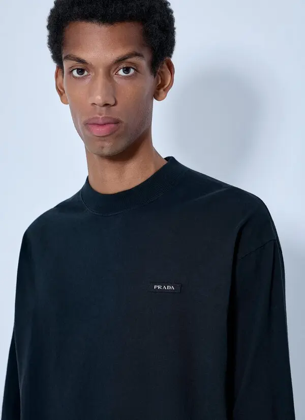 Prada Crewneck Long Sleeve Sweatshirt