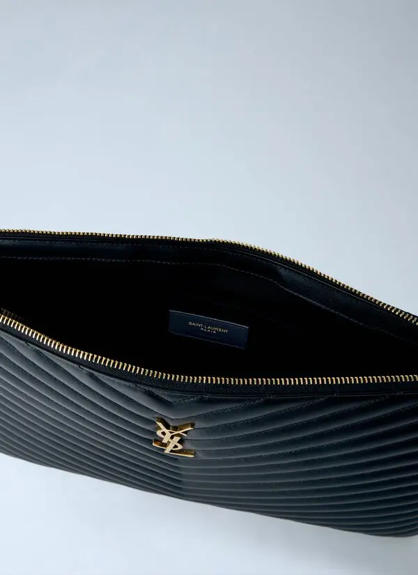 Saint Laurent Cassandre Matelassé Document Holder