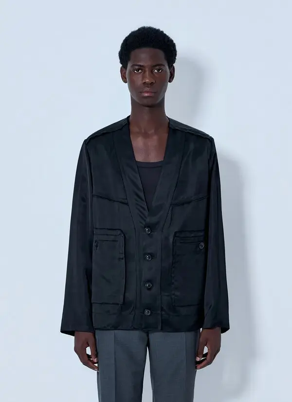 MAISON MARGIELA Buttoned Jacket With Patch Pockets